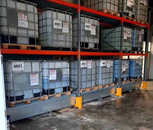 Lekbakken voor stellingen - Hiltra